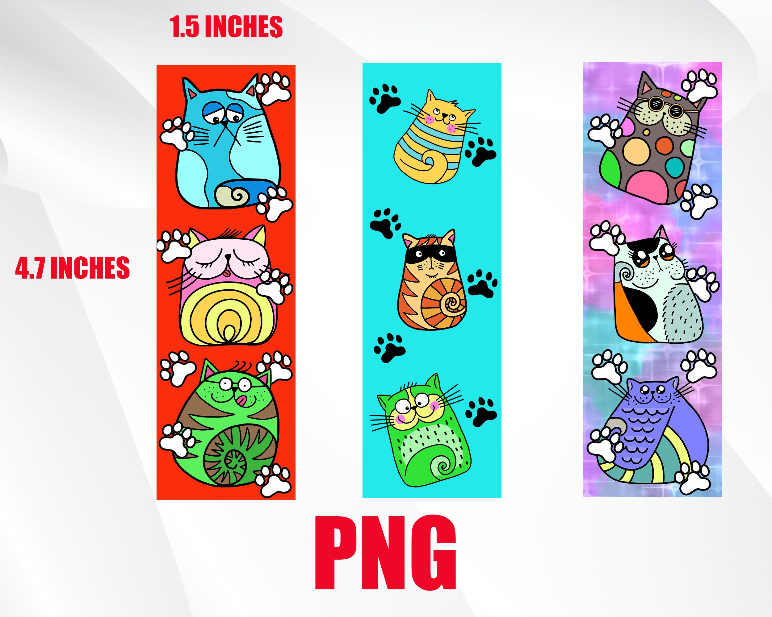 Cute Cat Pen Wrap - Paw Pen Wrap -pen Wrap Bundle PNG File Instant ...