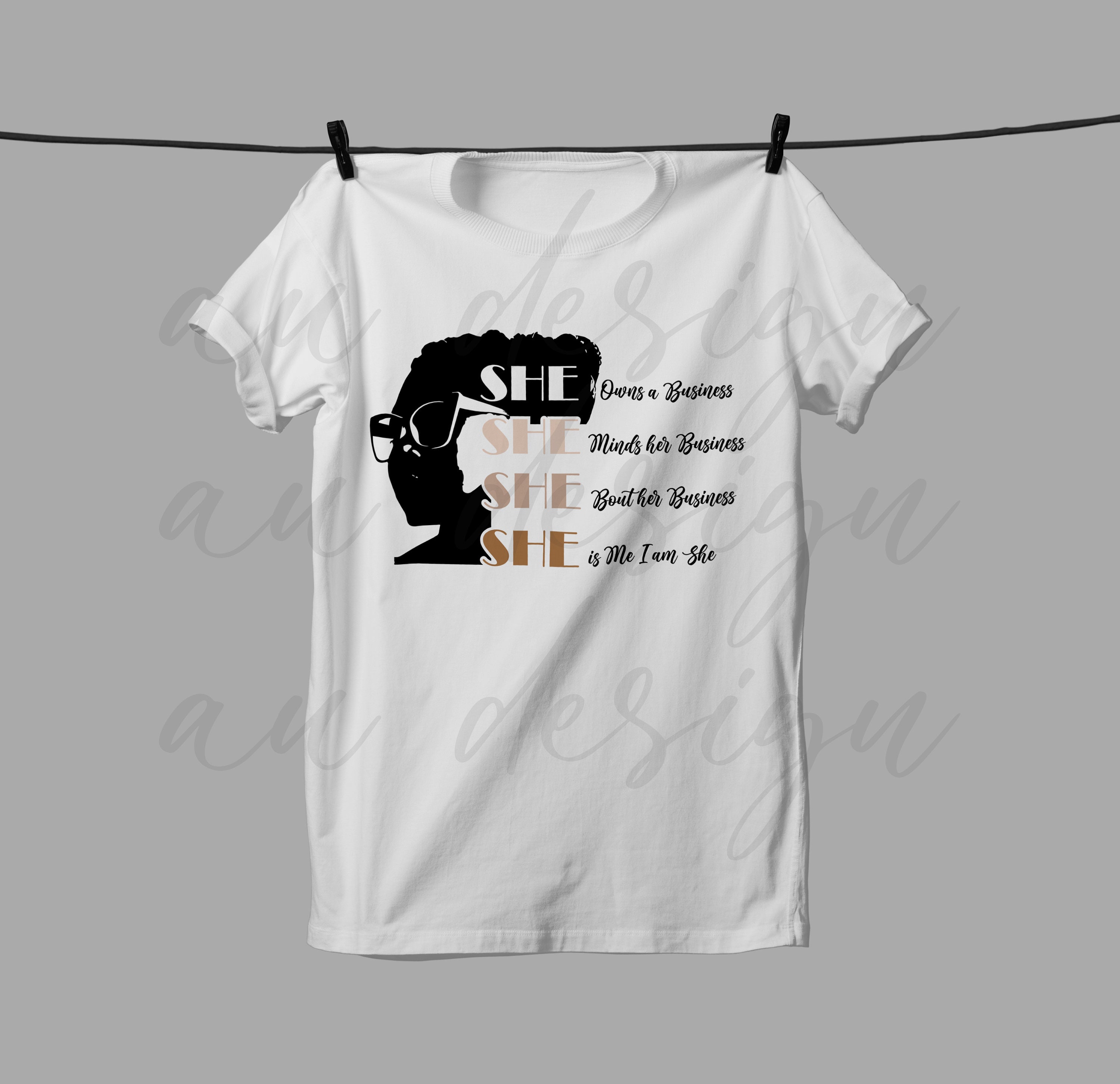 I Am She SVG Business Woman SVG Cut File Skin Color Tone - Etsy