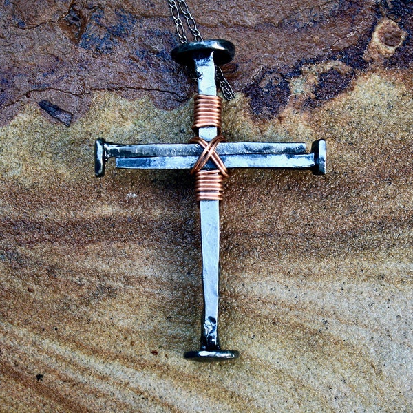 Cross Made of Nails - Etsy