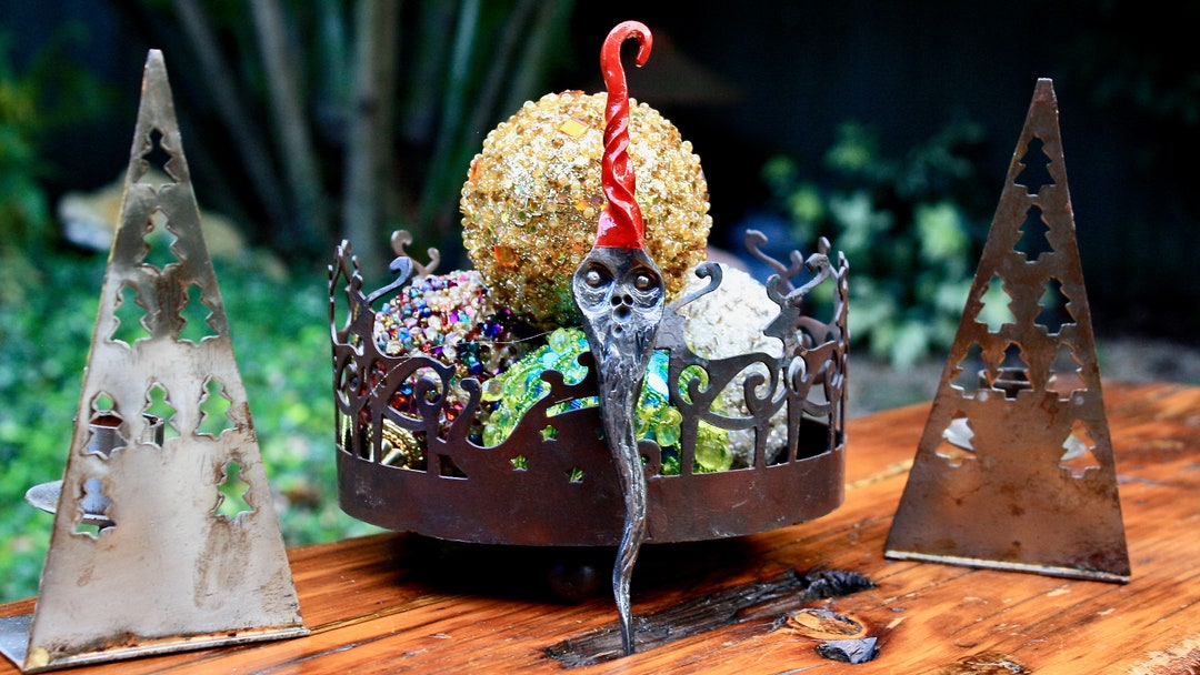 Santa Ornament, Hand Forged - Etsy