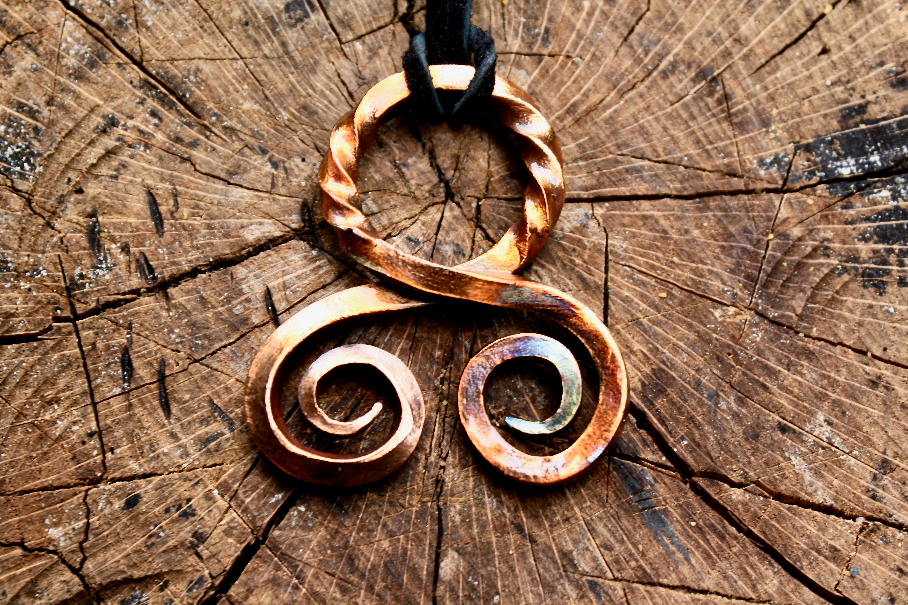 Copper Troll Cross Pendant Norse Viking Protection Amulet | Etsy