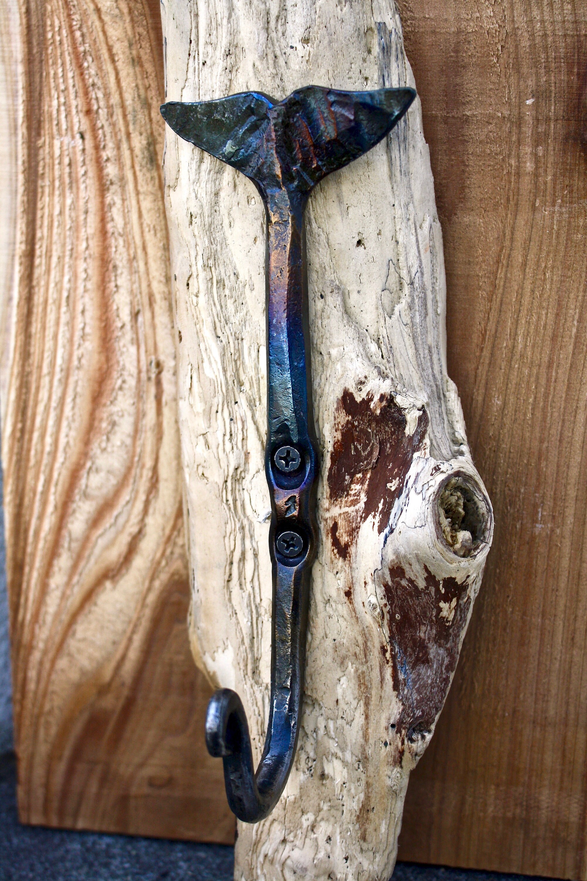 Forged Whale Tail Hook - Etsy