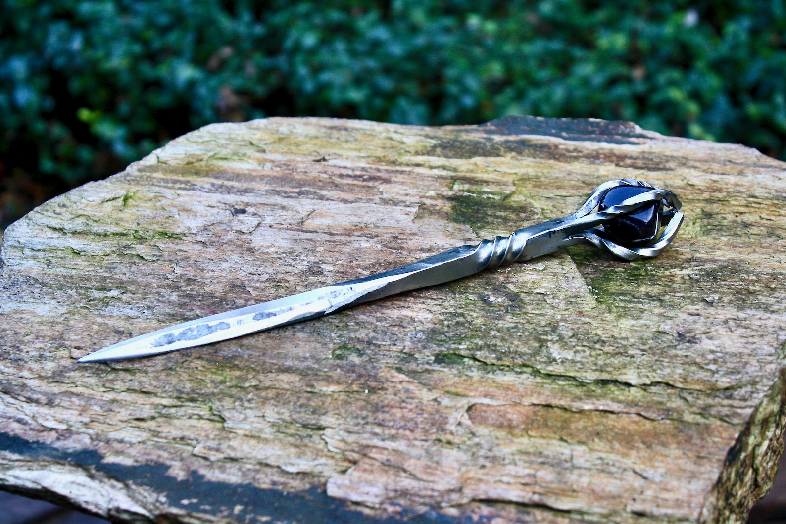 Hand Forged Amethyst Letter Opener Letter Knife - Etsy