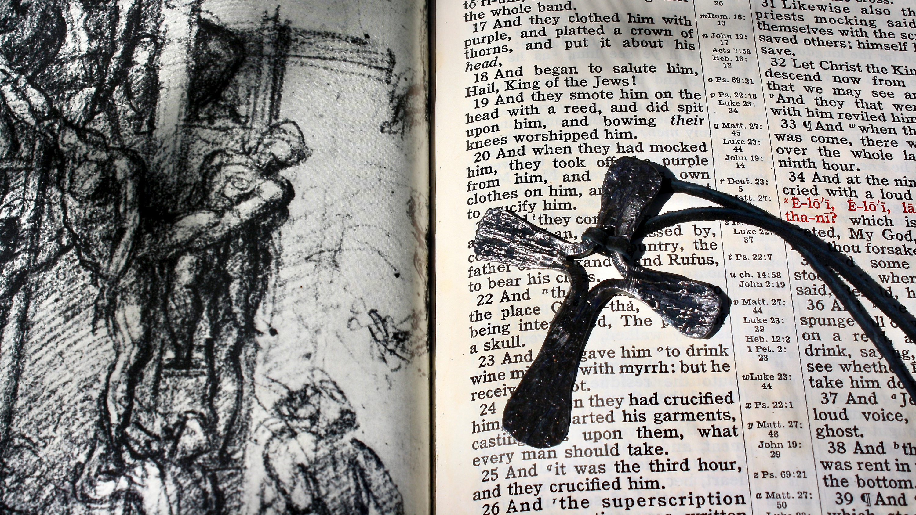 Fredrick's cross pendant Blacksmith's split cross | Etsy