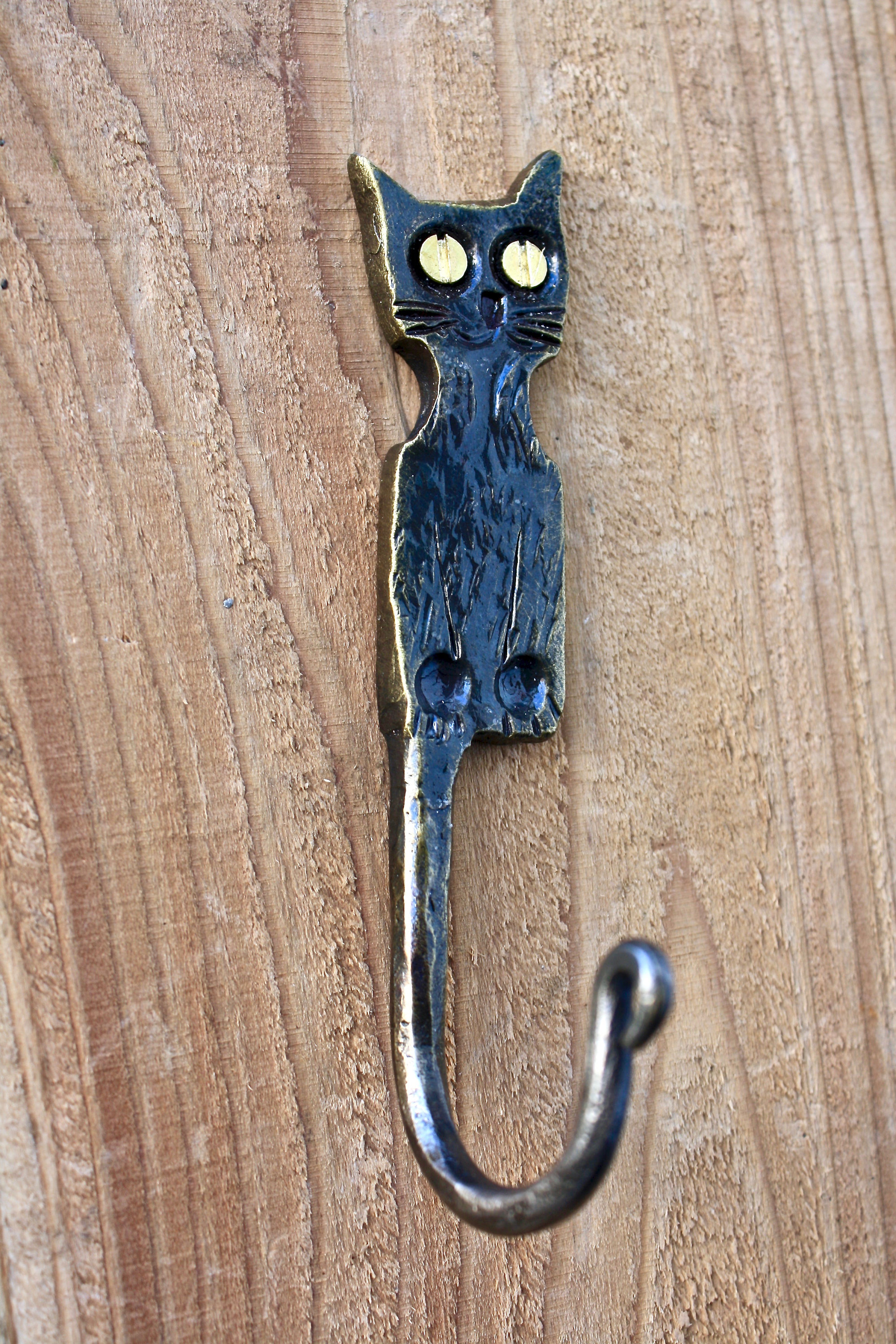 Forged Cat Hook - Etsy Canada