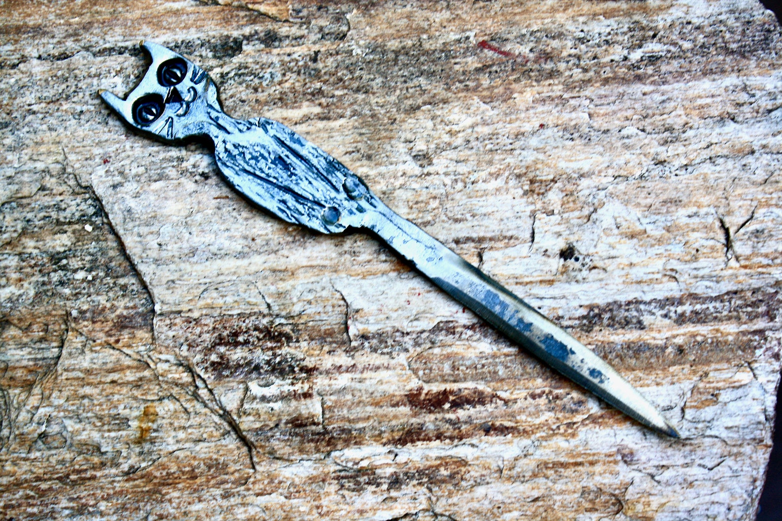 Hand Forged Cat Letter Opener, Letter Knife - Etsy
