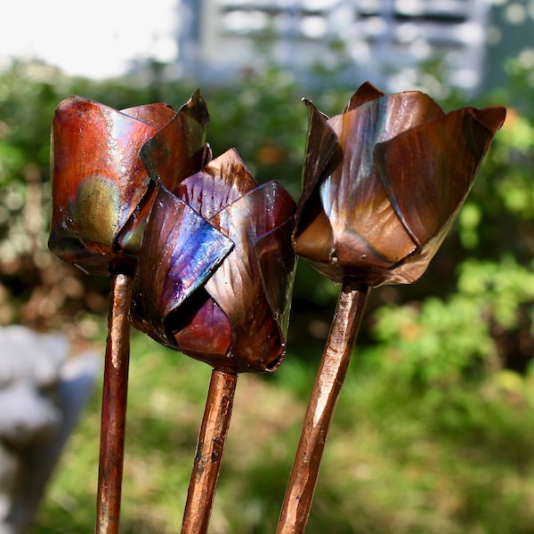 Copper Flowers - Etsy