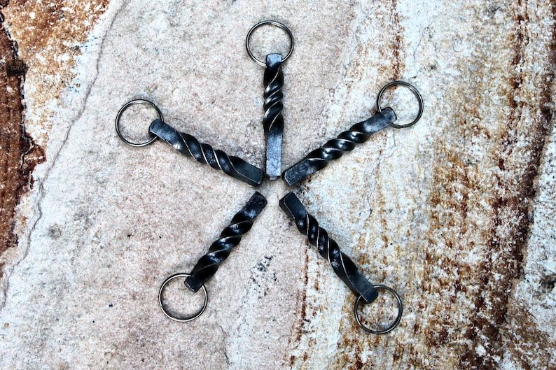 Forged Twist Key Fob - Etsy