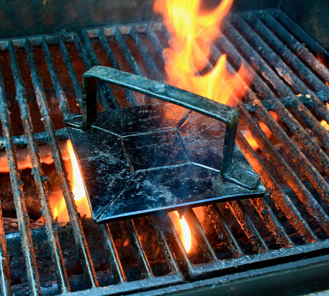 Square Burger Press, Carbon Steel - Etsy