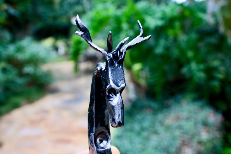 Forged Deer Head Hook - Etsy