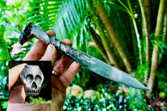 Rail Road Spike Pirate Knife - Etsy