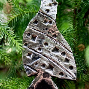 Hand Forged Christmas Tree Ornament - Etsy