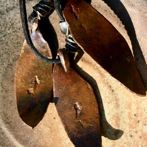 Seminole Necklace, Copper Feathers and Beads - Etsy