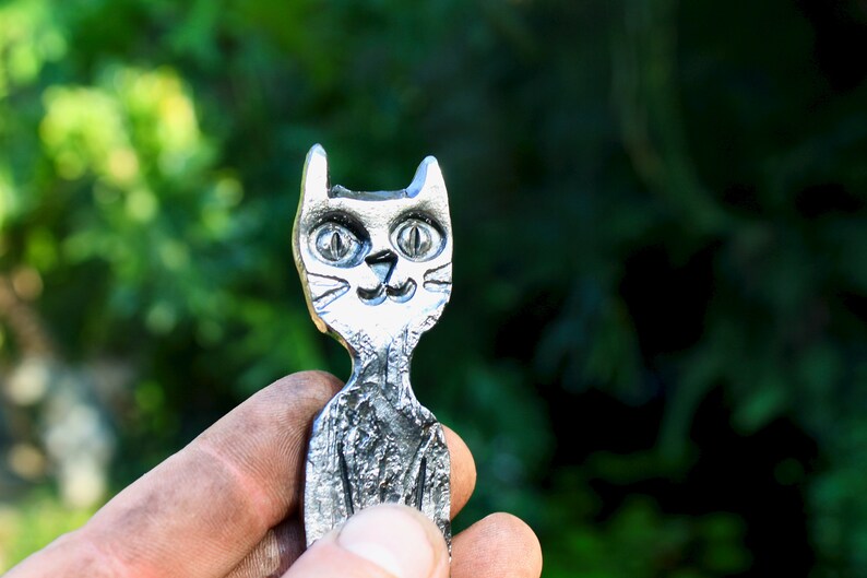 Hand Forged Cat Letter Opener, Letter Knife - Etsy