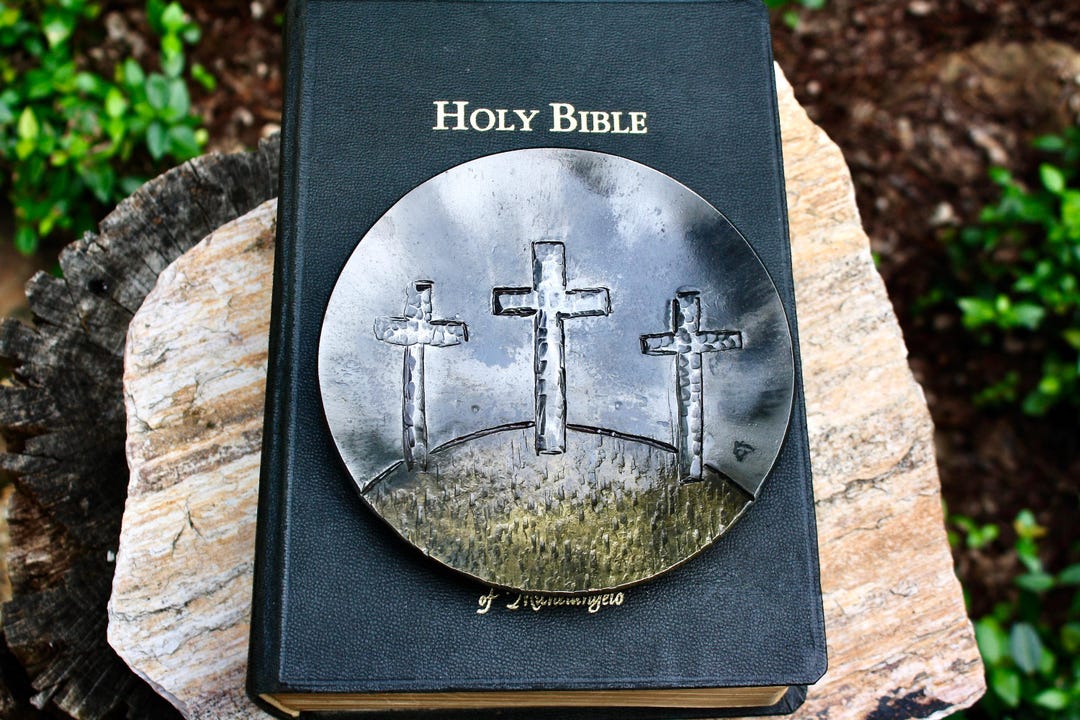 Golgotha, Three Cross Christian Bowl - Etsy