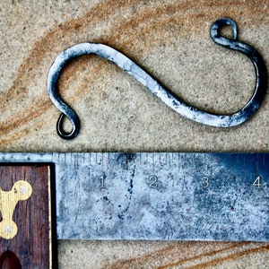 Set of Three Forged S Hooks, Gracefully Tapered - Etsy