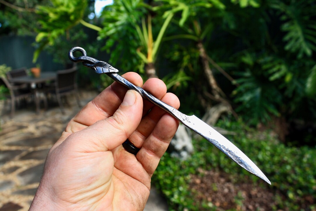 Hand Forged Athame, Altar Knife - Etsy