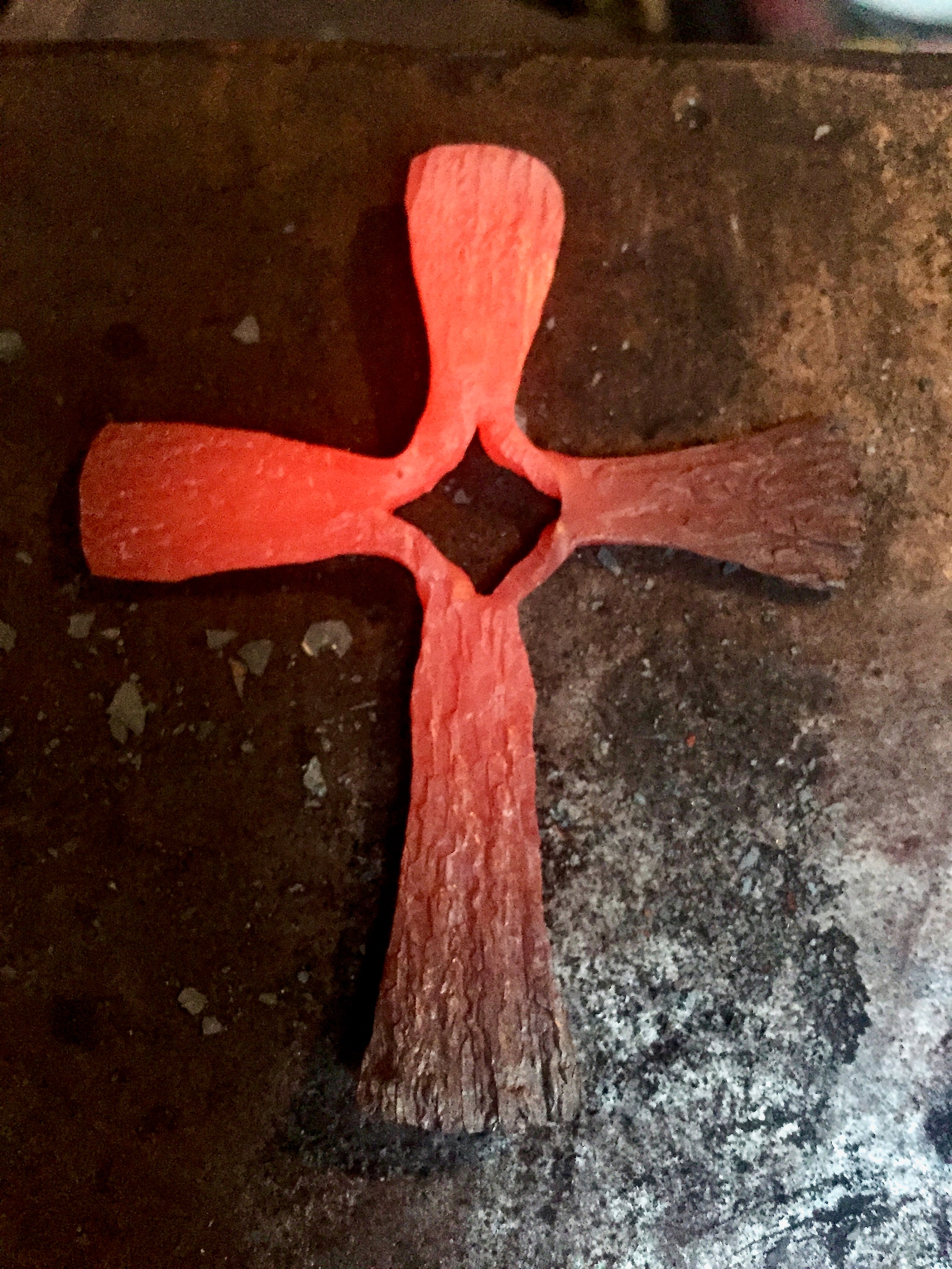 Fredrick's cross pendant Blacksmith's split cross | Etsy