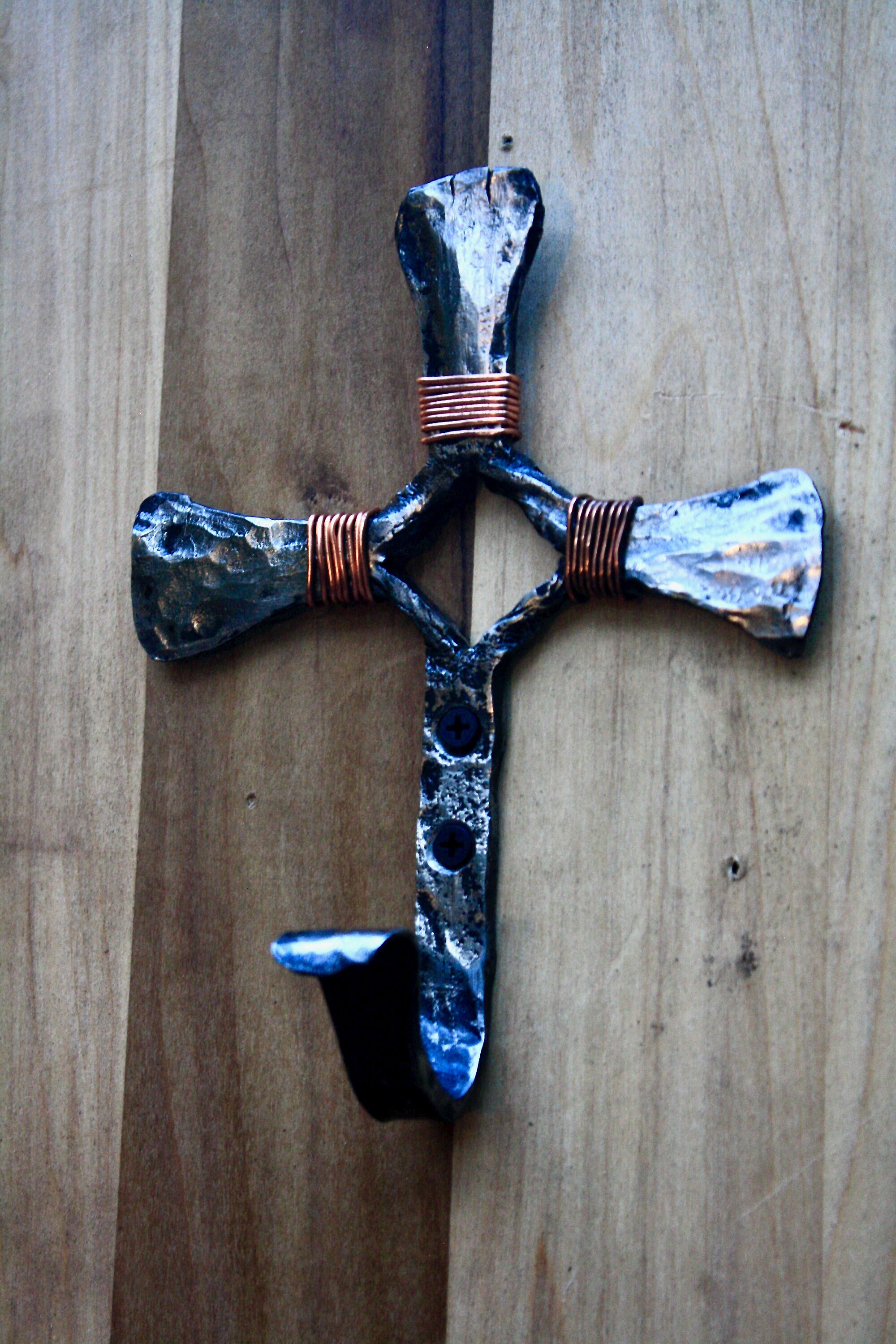 Fredrick's Cross Hook Made From a Railroad Spike | Etsy
