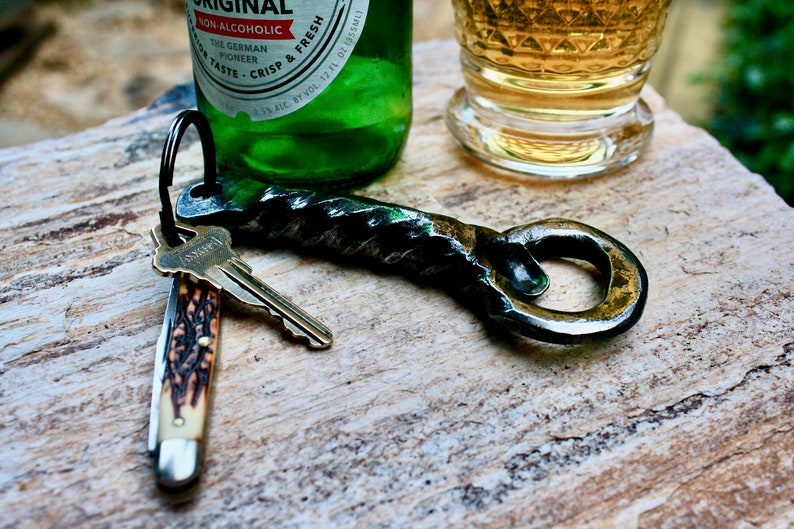 Rebar Bottle Opener Keychain - Etsy