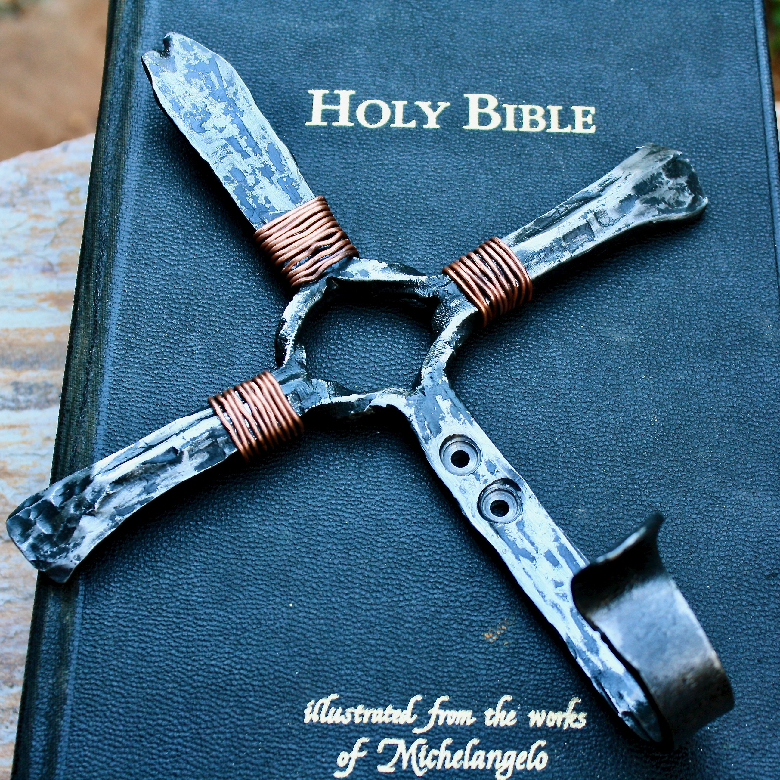 Fredrick's Cross hook made from a railroad spike | Etsy