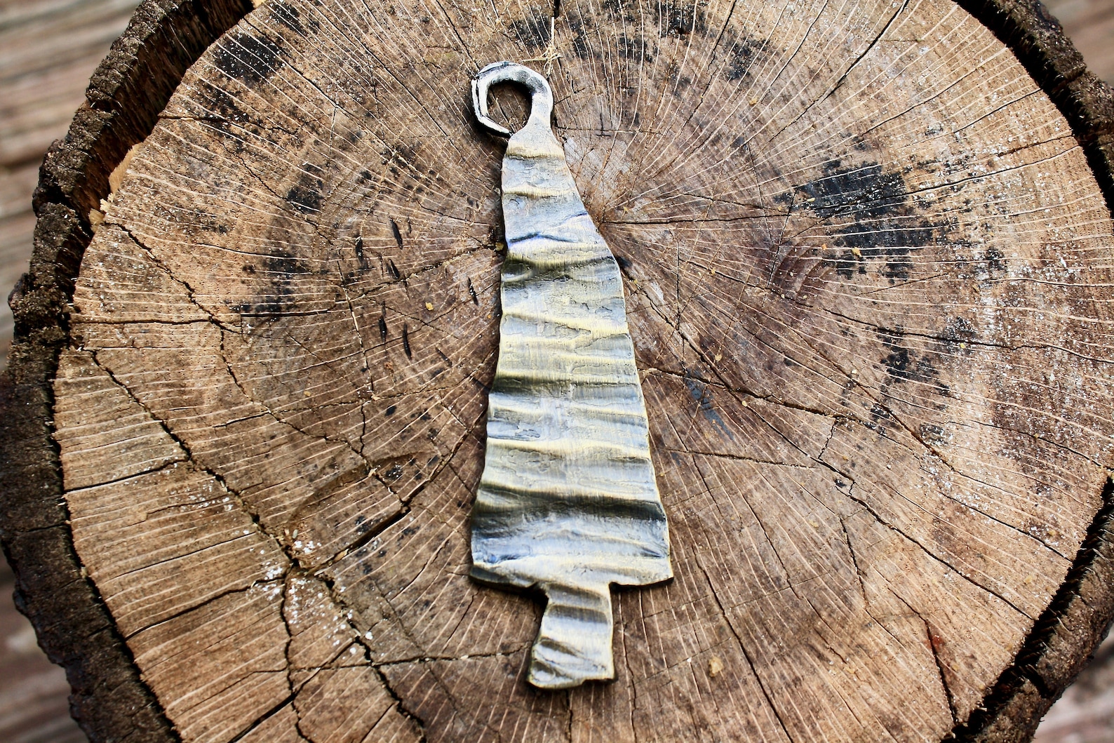 Hand Forged Christmas Tree Ornament - Etsy
