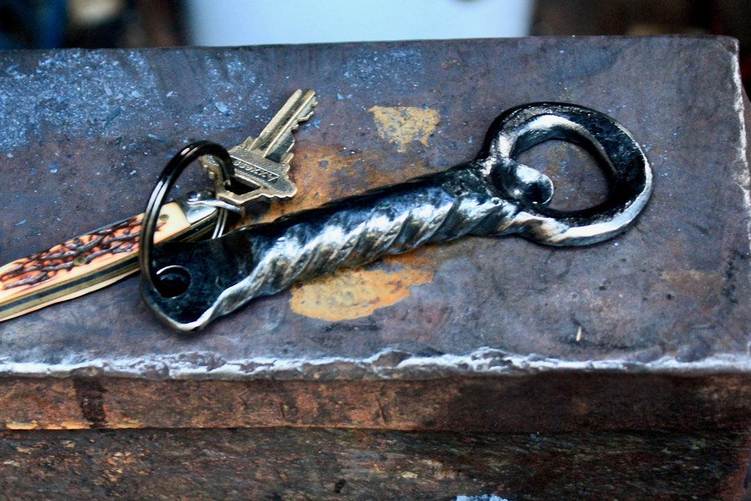 Rebar Bottle Opener Keychain - Etsy