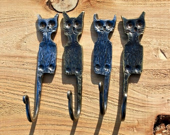 Cat Hook19 Colors, Cat Wall Hook, Animal Hook, Cats, Towel Hook ...