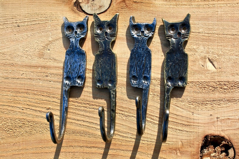 Forged Cat Hook | Etsy