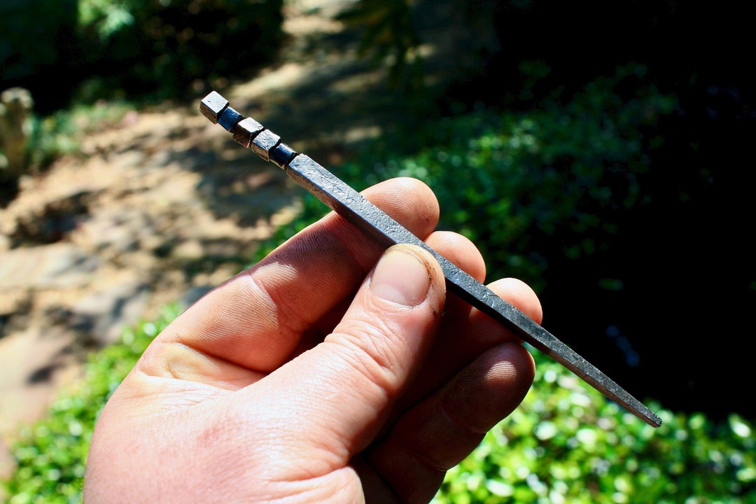 Hand Forged Iron Hair Spike - Etsy