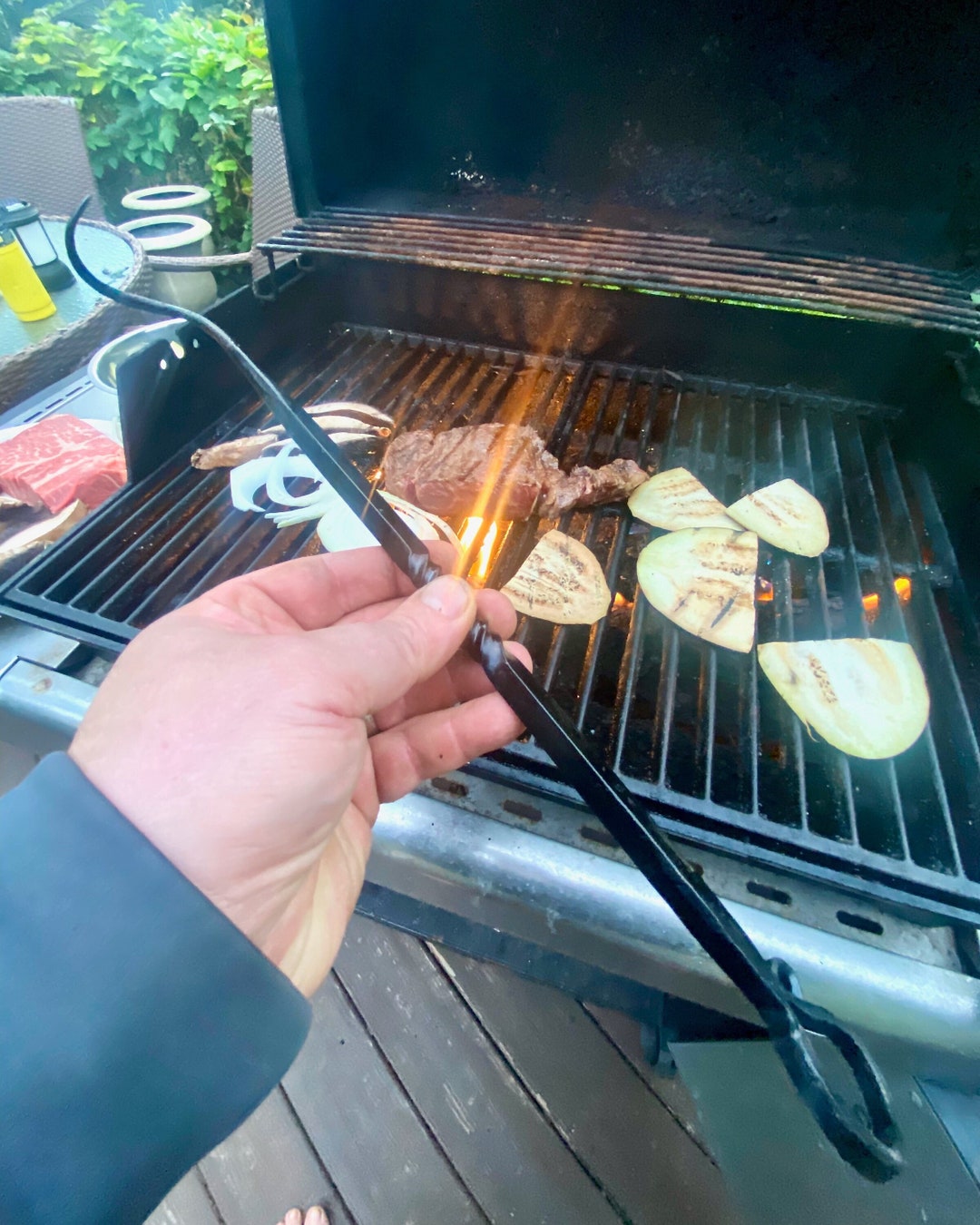 Hand Forged BBQ Steak Flipper - Etsy