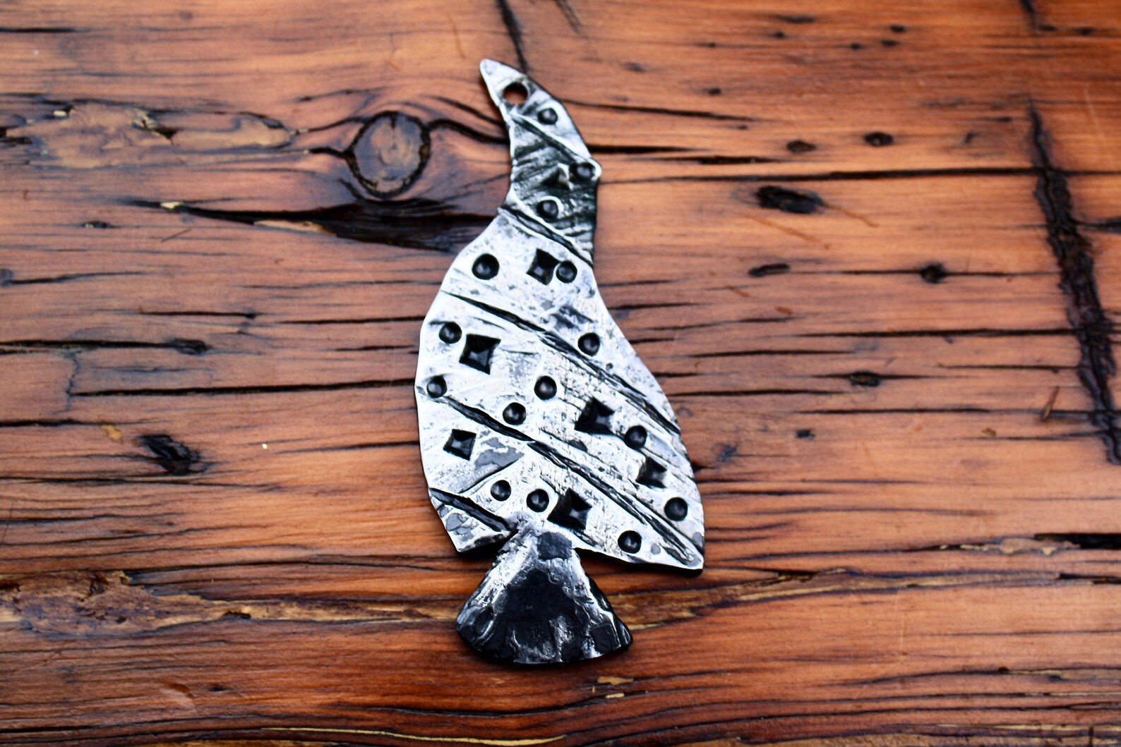 Hand Forged Christmas Tree Ornament - Etsy