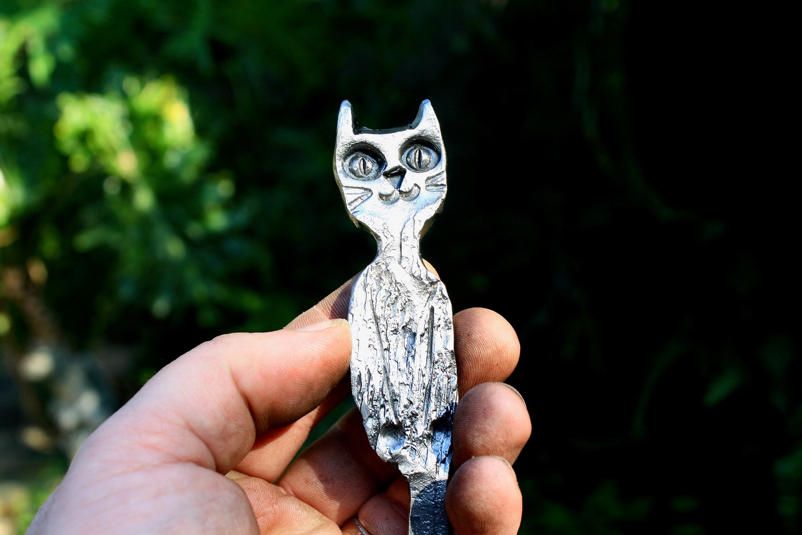 Hand Forged Cat Letter Opener, Letter Knife - Etsy