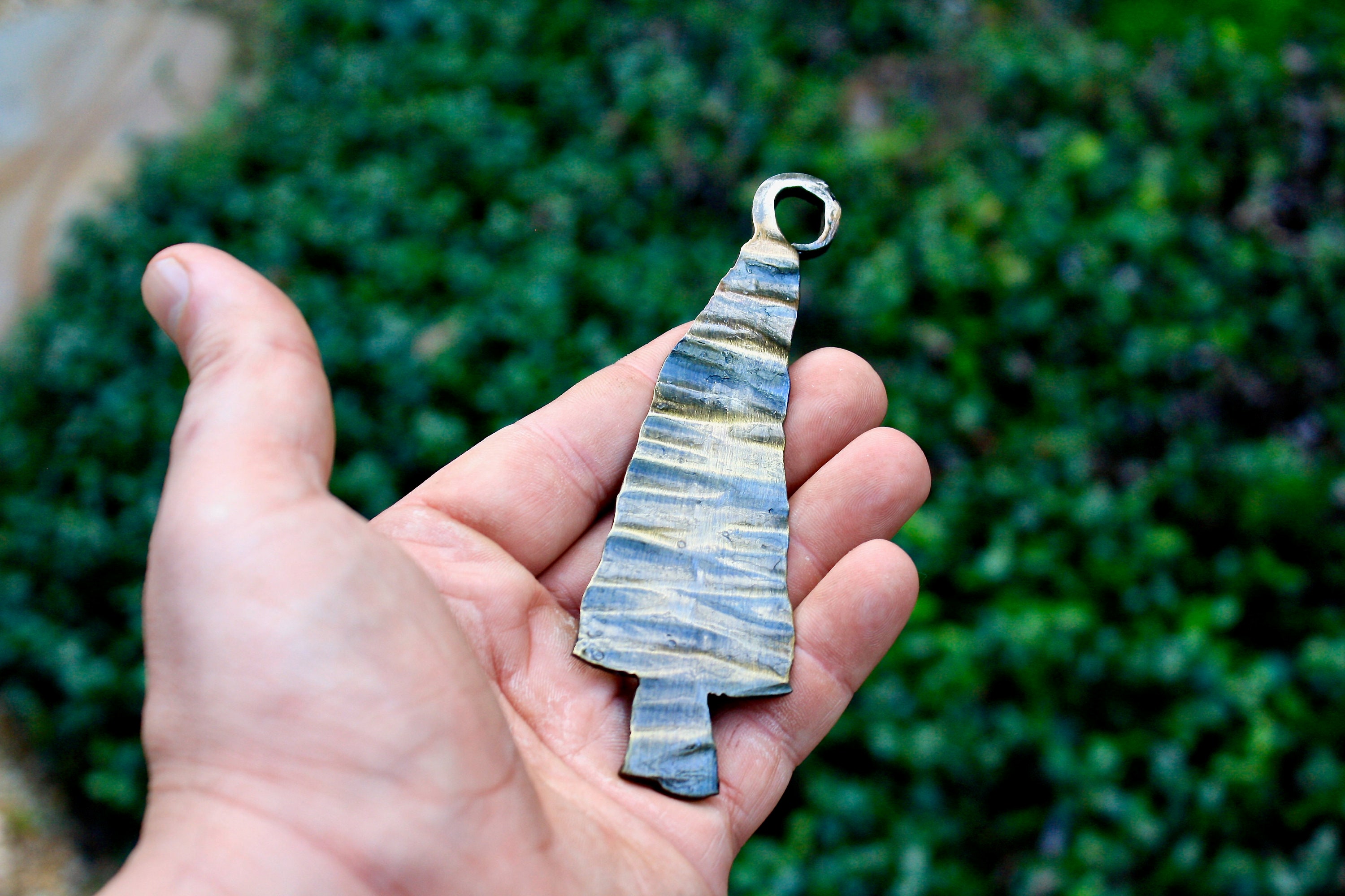 Set of Three Hand Forged Christmas Tree Ornament | Etsy