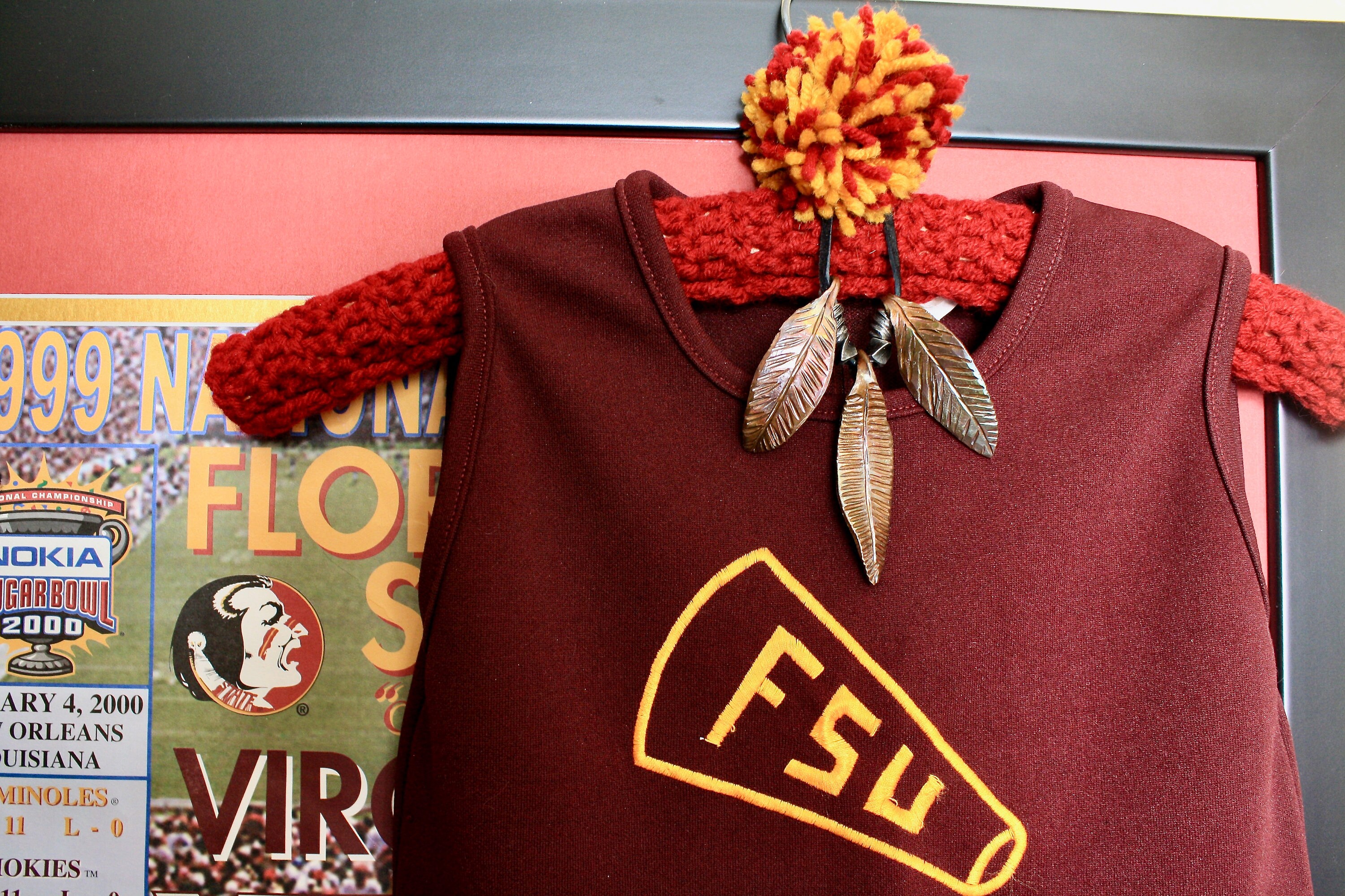 Seminole Necklace, Copper Feathers and Beads - Etsy