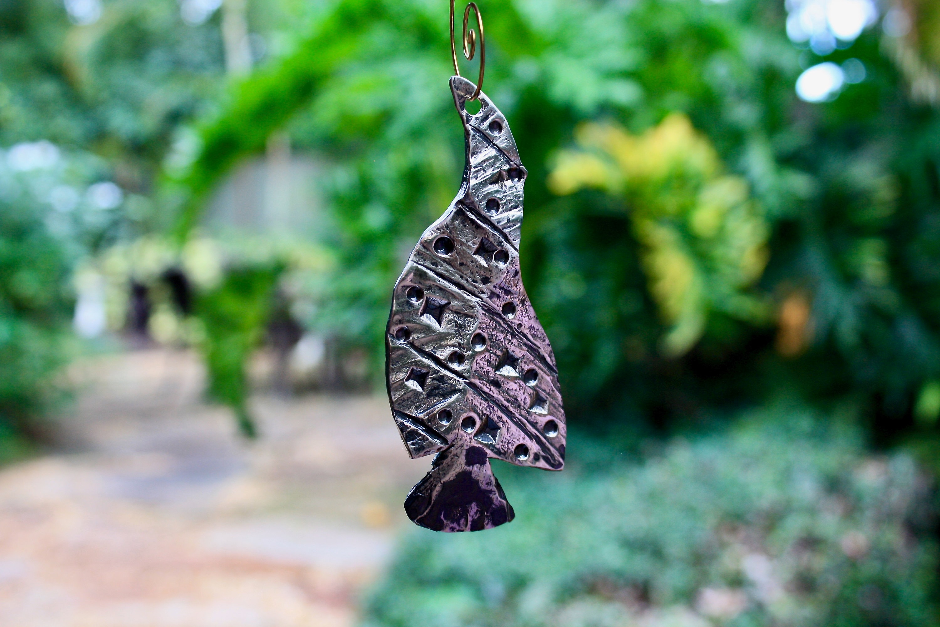 Hand forged Christmas tree ornament | Etsy