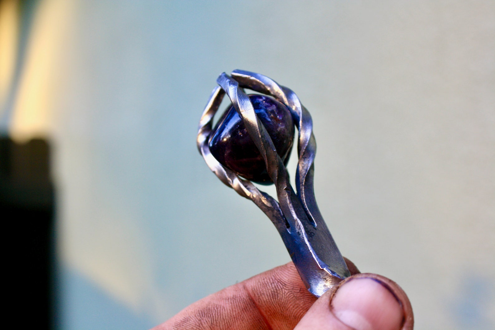 Hand Forged Amethyst Letter Opener Letter Knife - Etsy