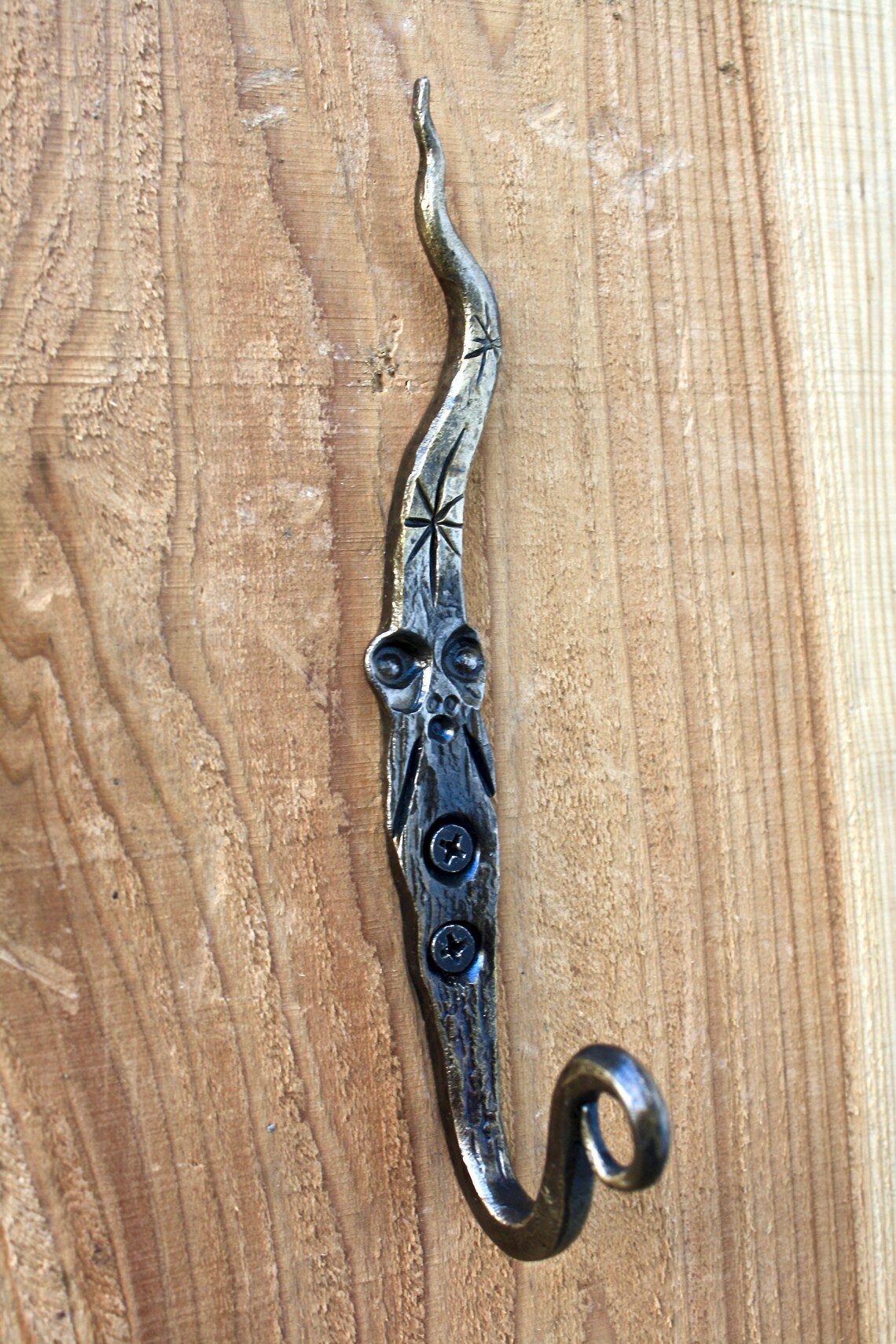 Forged wizard hook | Etsy