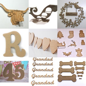 Custom Size 1/2 Inch Thick MDF Board for Woodcrafts - Etsy