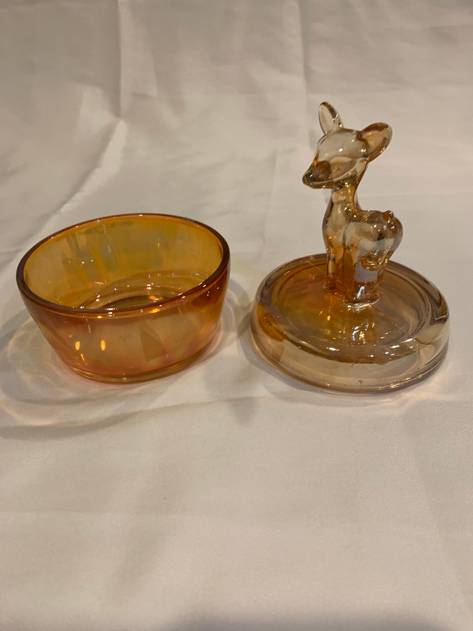 Carnival Glass Candy Dish - Etsy