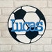 Personalised Wall/ Door Sign Football Shaped Name Sign - Etsy