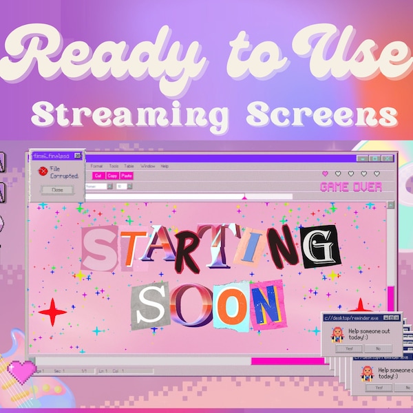 8 Twitch Stream Scenes, Animated and Static, Starting Soon, Be Right ...