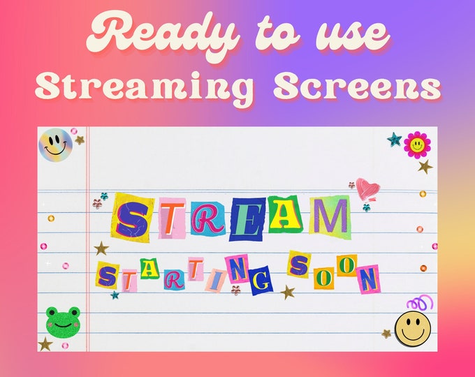 8 Twitch Stream Scenes, Animated and Static, Starting Soon, Be Right ...