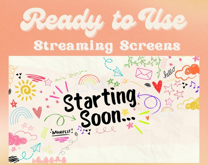 8 Twitch Stream Scenes, Animated and Static, Starting Soon, Be Right ...