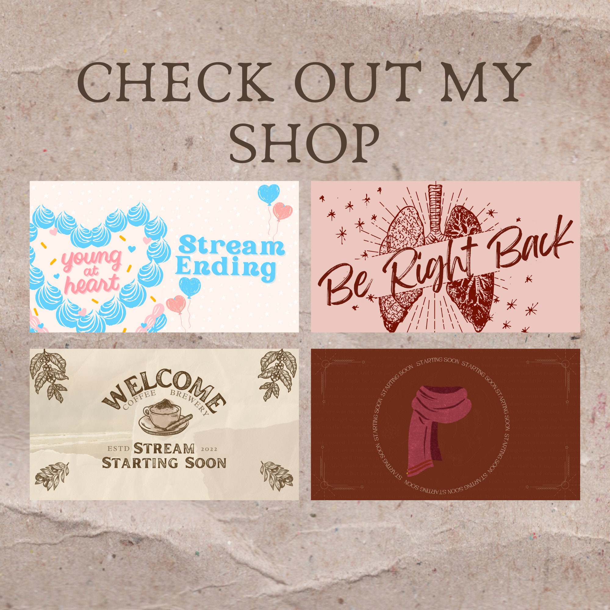 8 Twitch Stream Scenes, Animated and Static Overlay, Starting Soon, Be ...