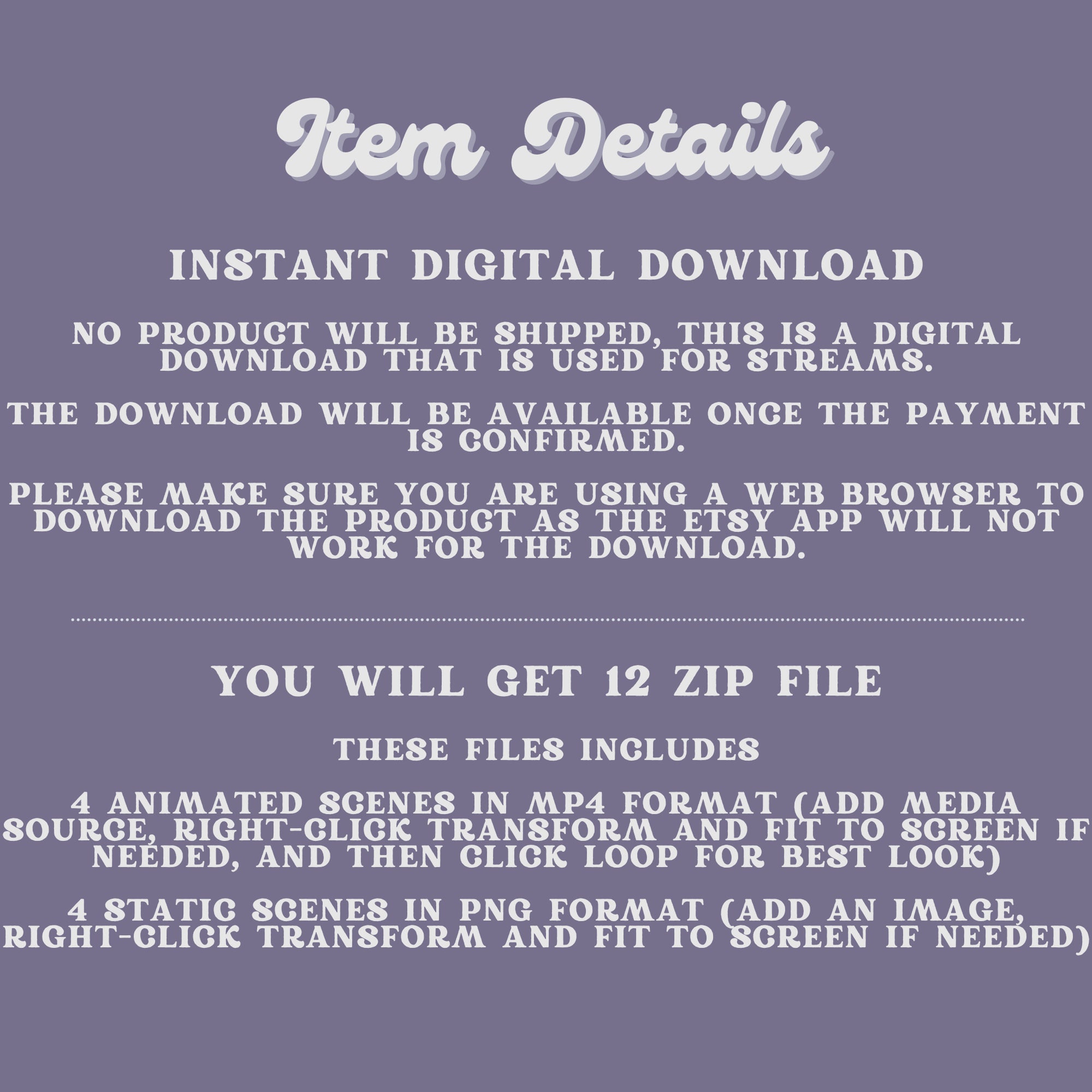 8 Twitch Stream Scenes, Animated and Static Overlay, Starting Soon, Be ...