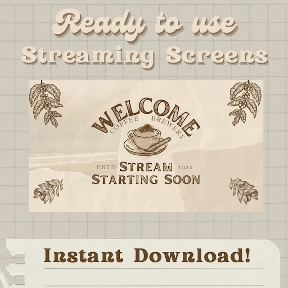 8 Twitch Stream Scenes Animated and Static Starting Soon Be - Etsy