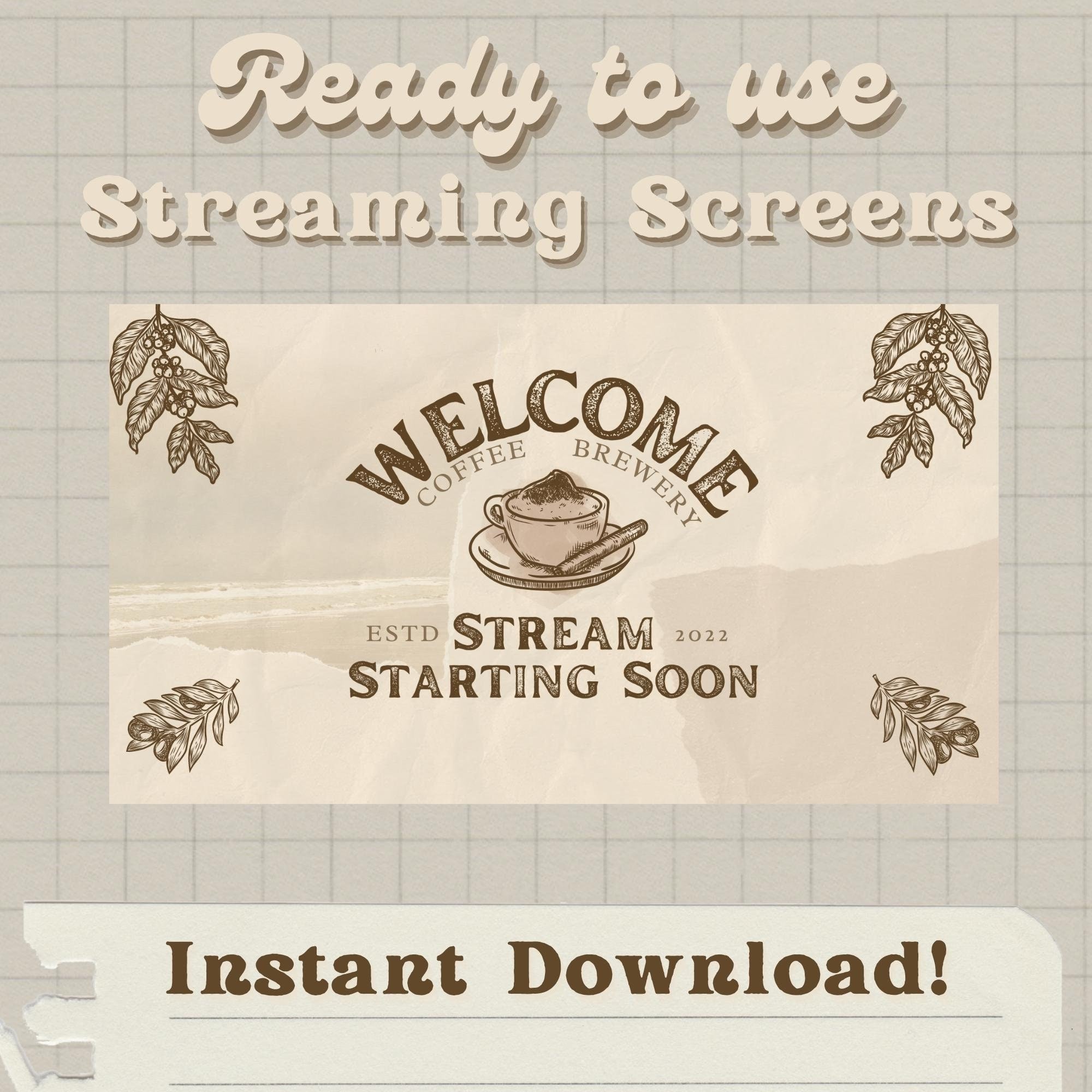 8 Twitch Stream Scenes, Animated and Static, Starting Soon, Be Right ...