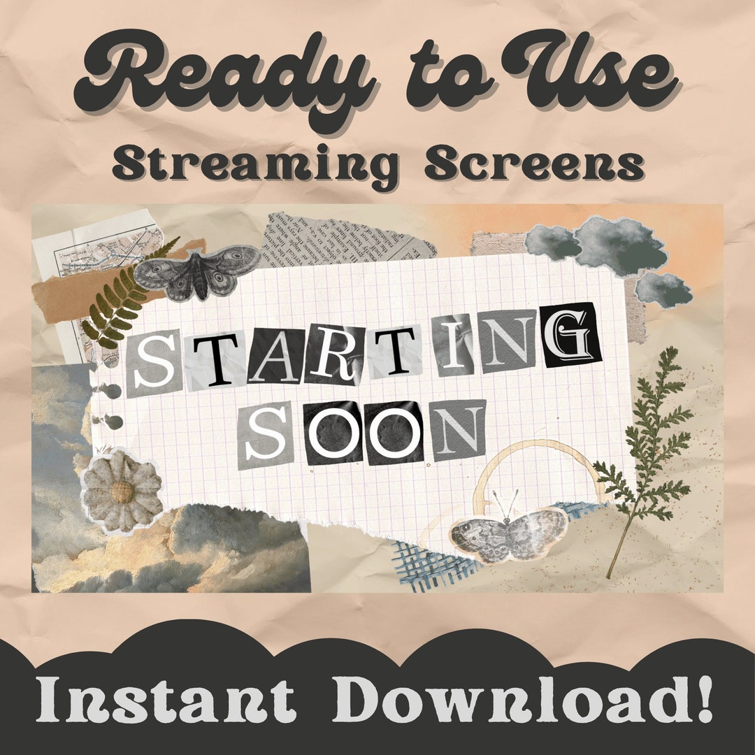 8 Twitch Stream Scenes, Animated and Static, Starting Soon, Be Right ...