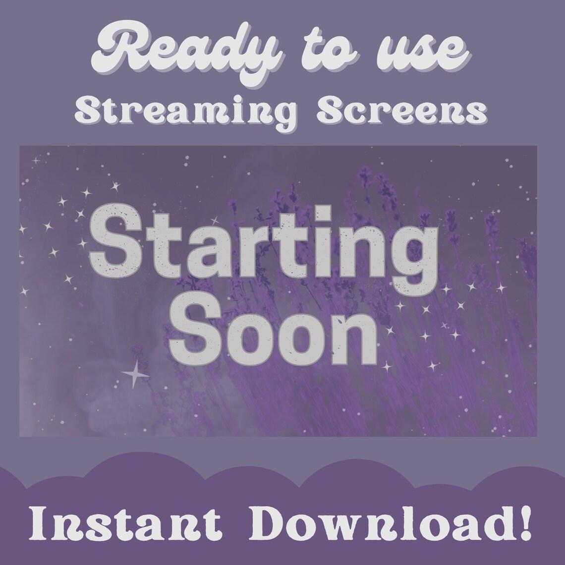 8 Twitch Stream Scenes, Animated and Static Overlay, Starting Soon, Be ...